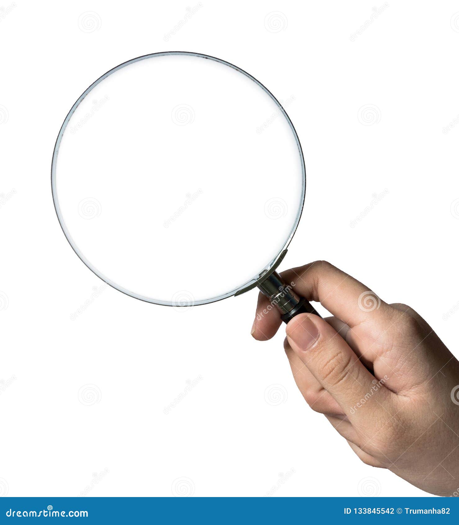 Hand Unter Verwendung Der Lupe Stockfoto - Bild von analysieren, finden ...