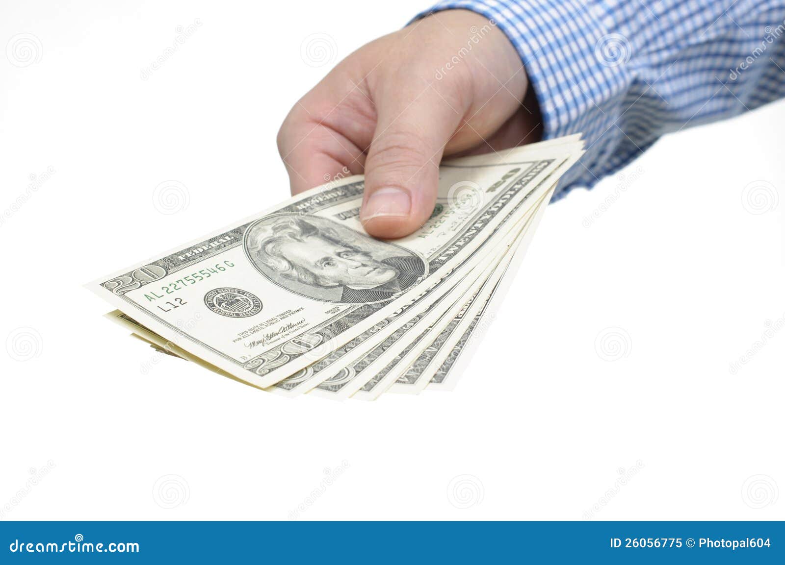 Hand and us dollar stock image. Image of objects, hold - 26056775