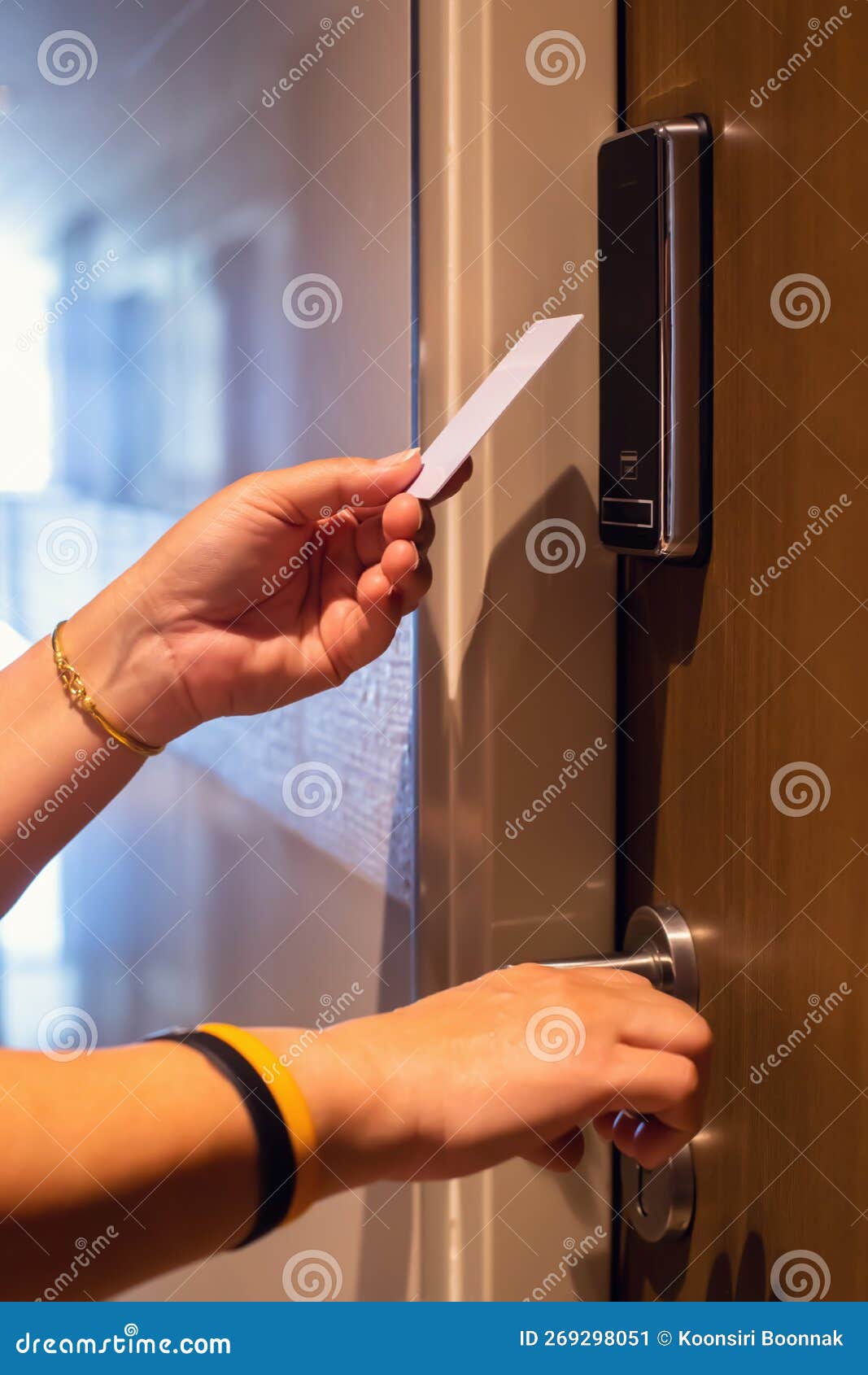Hand Use Key Card Scanning Pass Code for Opening Digital Door Lock ...