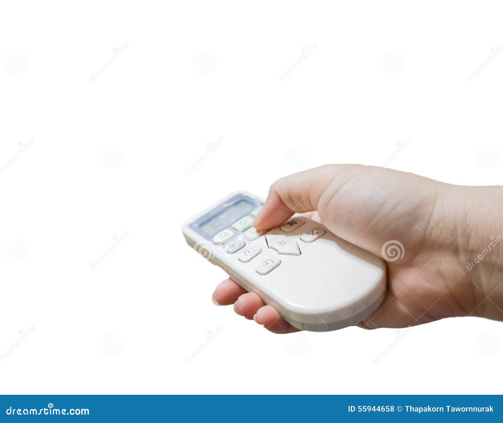 Hand Use Remote Control Isolated Stock Photo - Image of press ...