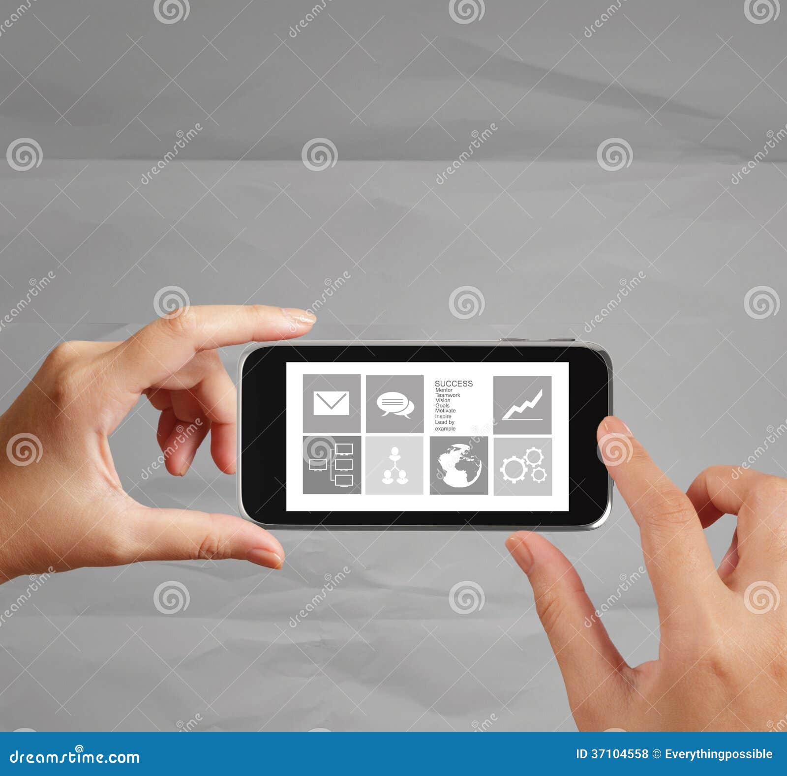 Hand Use Touch Screen Mobile Phone Stock Photo - Image of communication ...