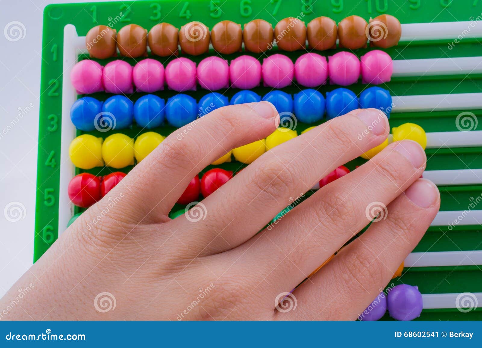 Hand using an abacus stock image. Image of playing, calculator - 68602541