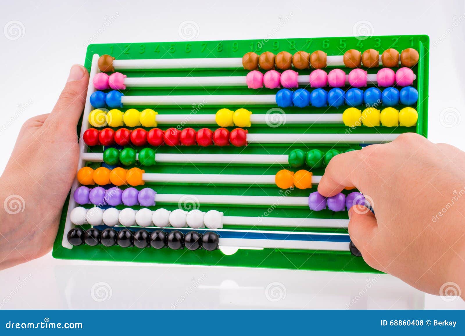 Hand using an abacus stock photo. Image of learning, playing - 68860408