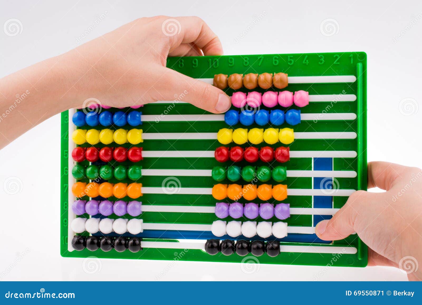 Hand using an abacus stock image. Image of finance, business - 69550871