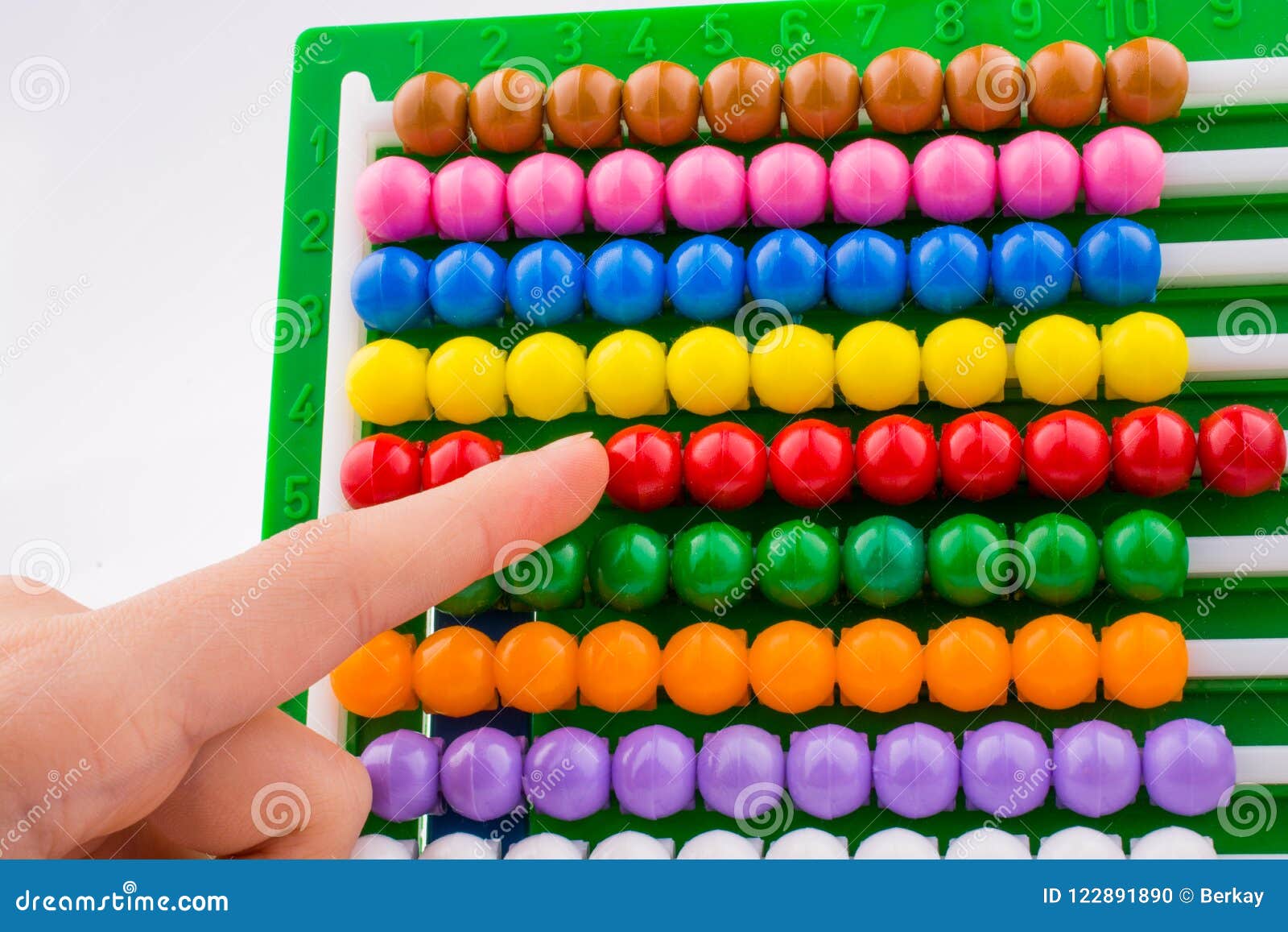 Hand using an abacus stock photo. Image of education - 122891890