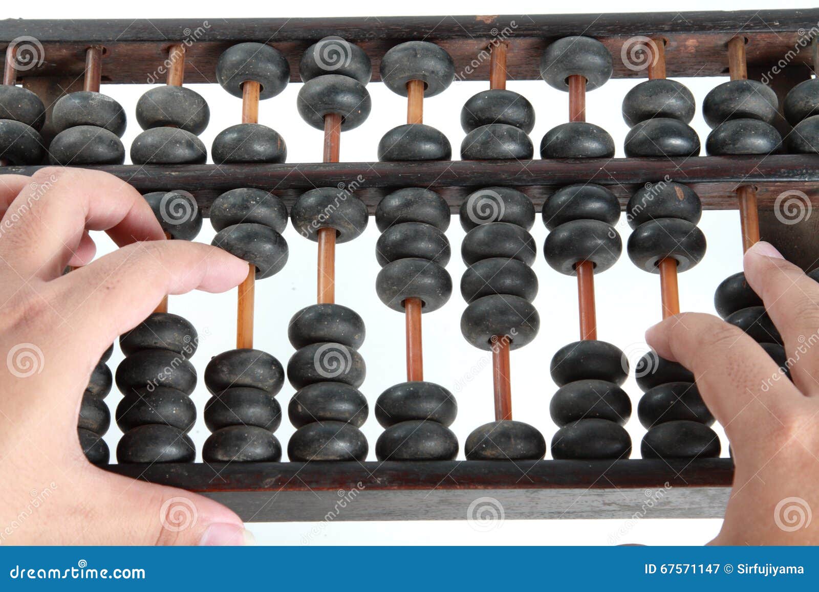 Kid Using Abacus To Show Specified Number Stock Photo | CartoonDealer ...