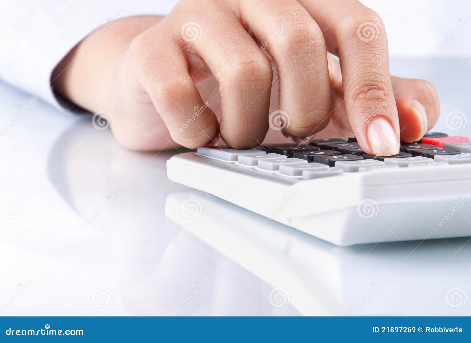 Hand Using Calculator on White Stock Image - Image of economics ...