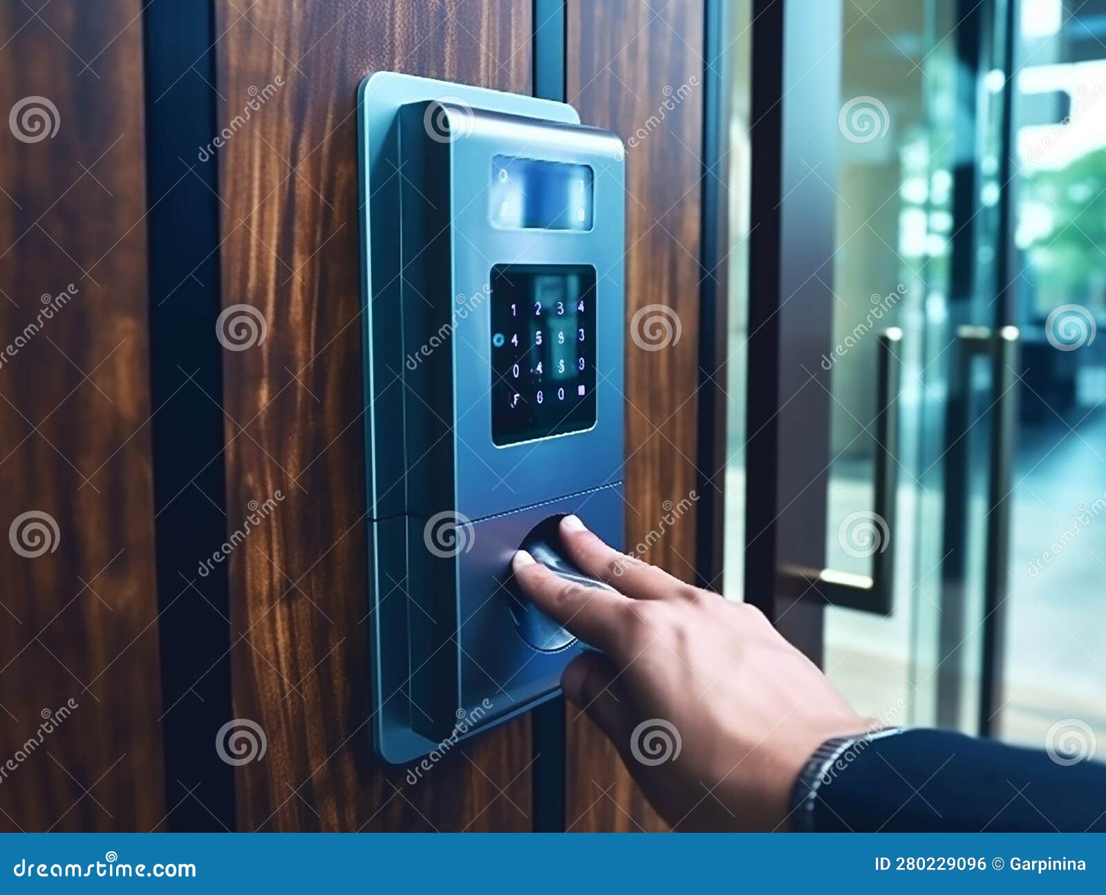 Hand Using Fingerprint, Scan for Smart Digital Door Locker, Ai ... Hand Using Fingerprint, Scan for Smart Digital Door Locker, Ai ...
