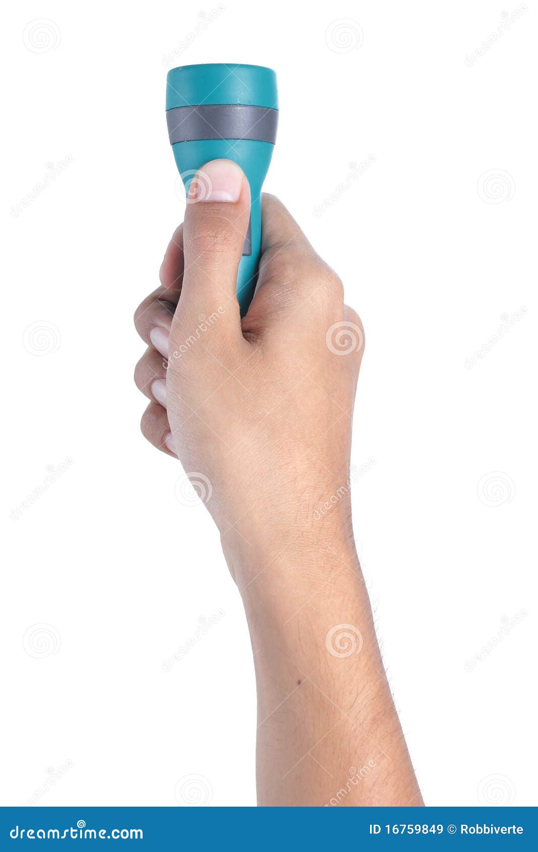 Hand using flash light stock image. Image of hold, bright - 16759849