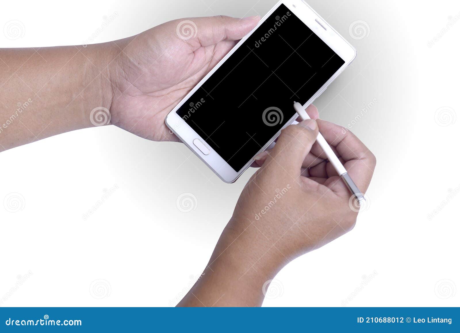 Hand Using Modern Mobile Phone Stock Photo - Image of blank, abstract ...