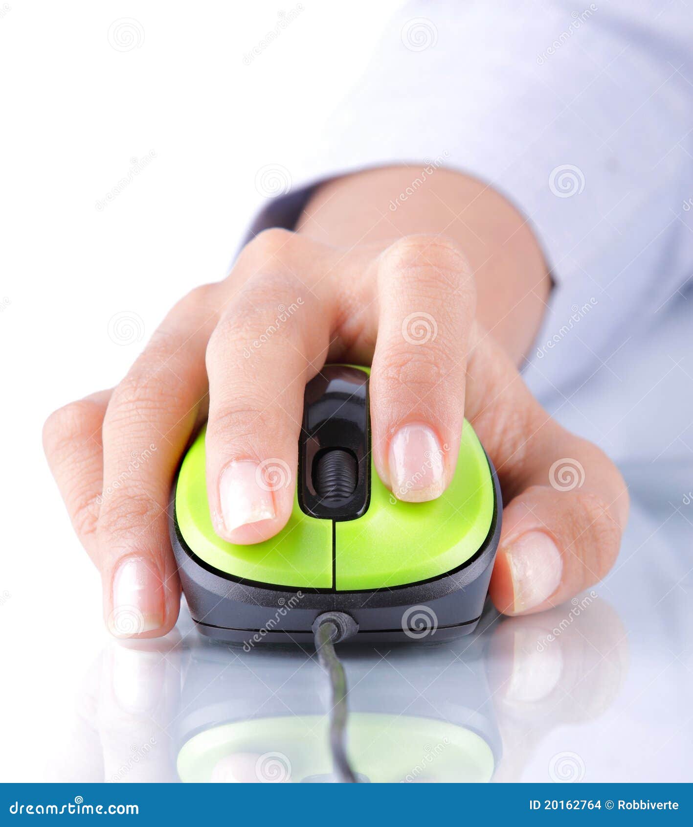 Hand using mouse stock photo. Image of cable, button - 20162764