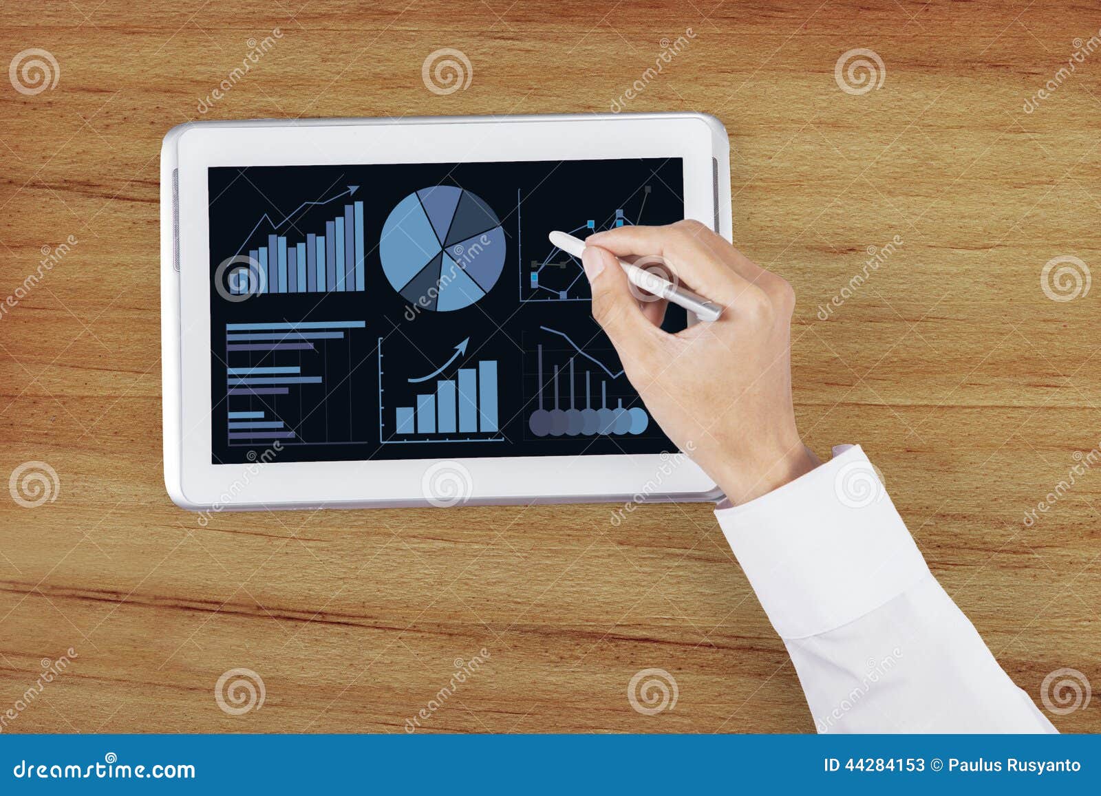 Hand Using Stylus Pen on Digital Tablet 2 Stock Image - Image of future ...