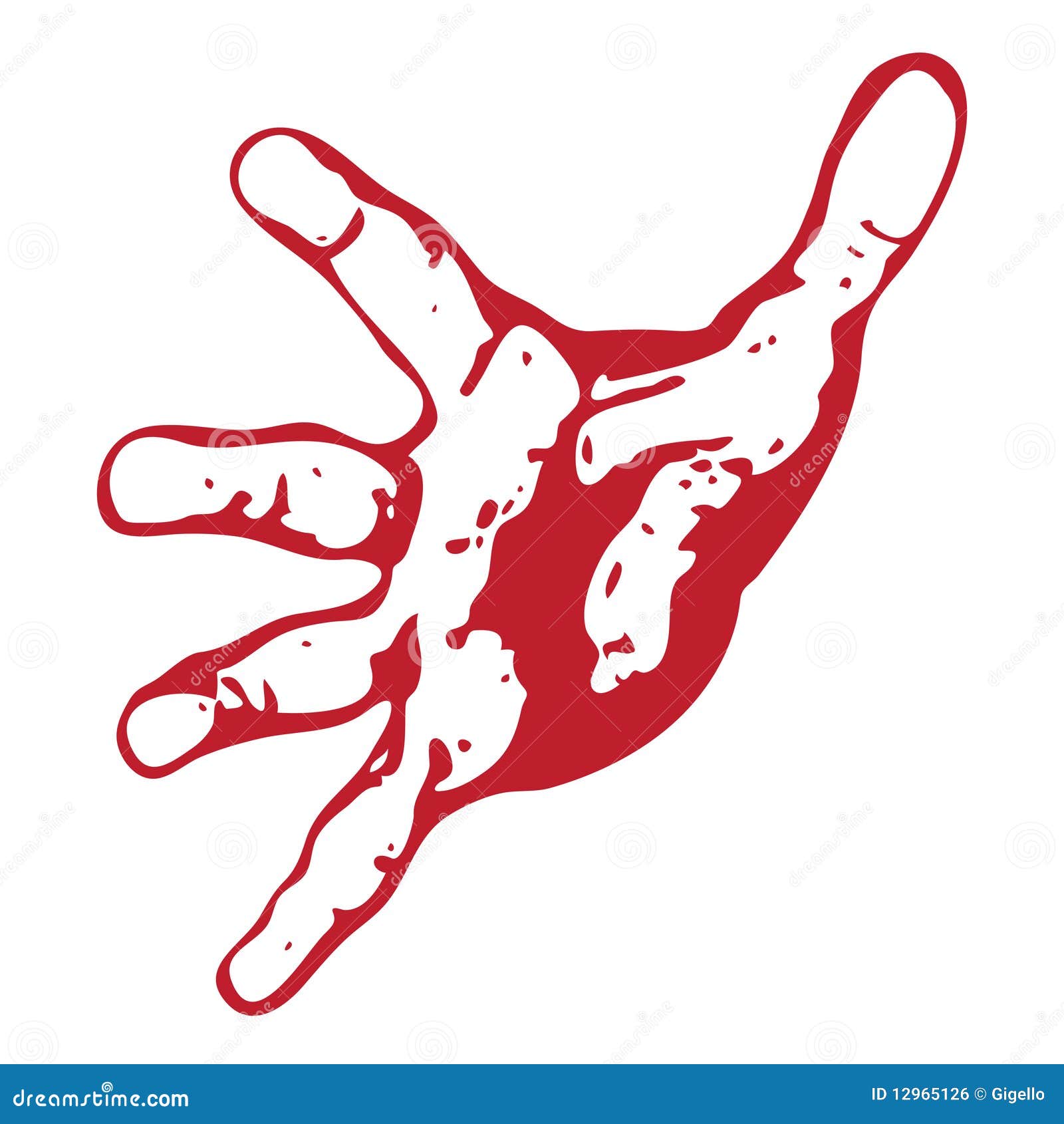 Hand vector stock vector. Illustration of hand, curve - 12965126