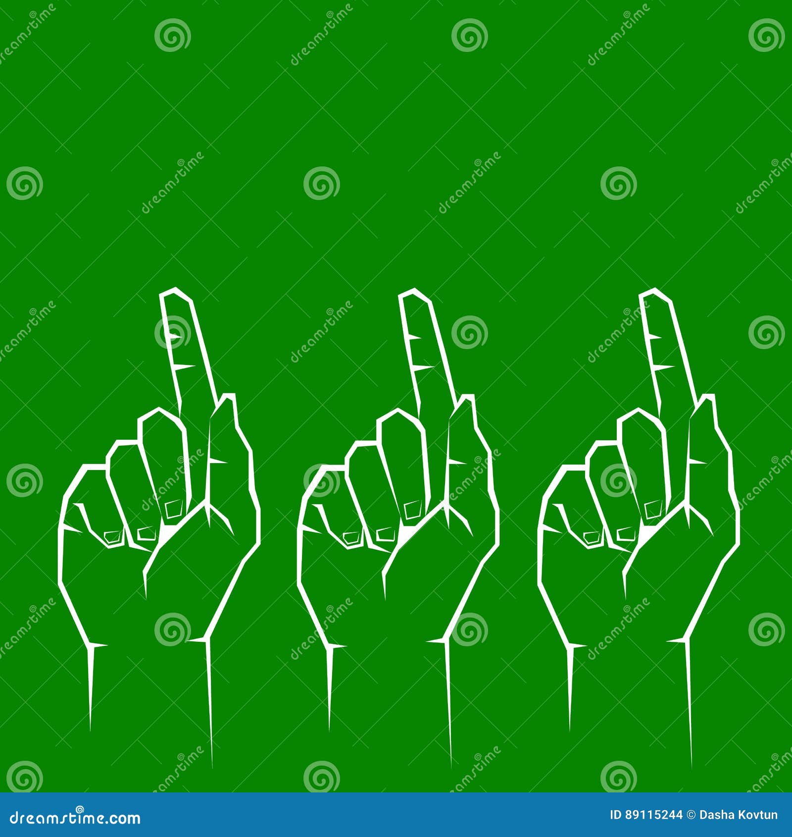 Hand Vector Human Illustration Finger Symbol Icon Concept Design Stock ...