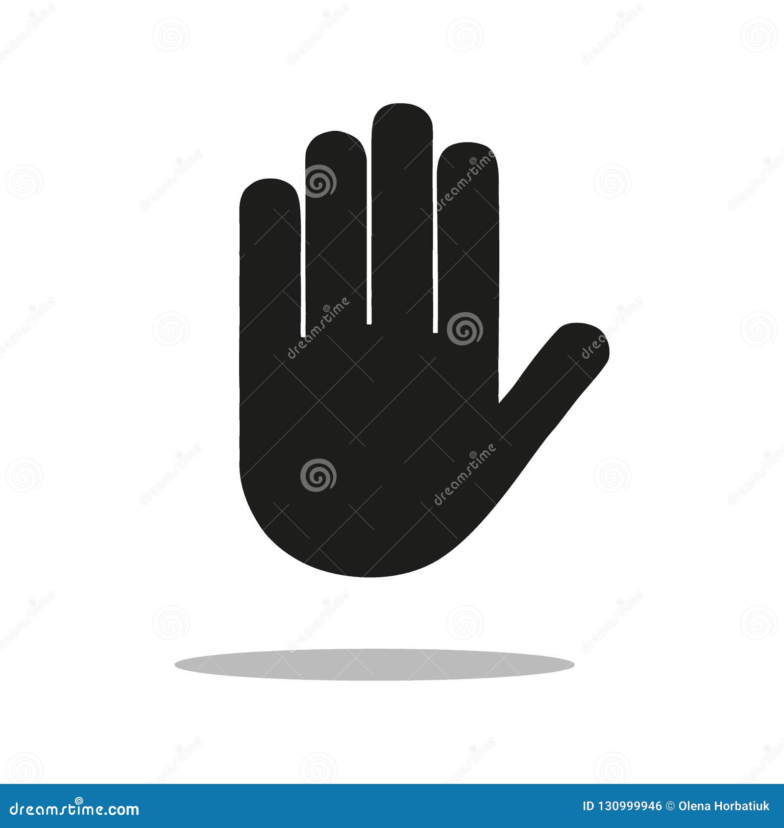 Hand vector icon. Web icon stock vector. Illustration of internet ...