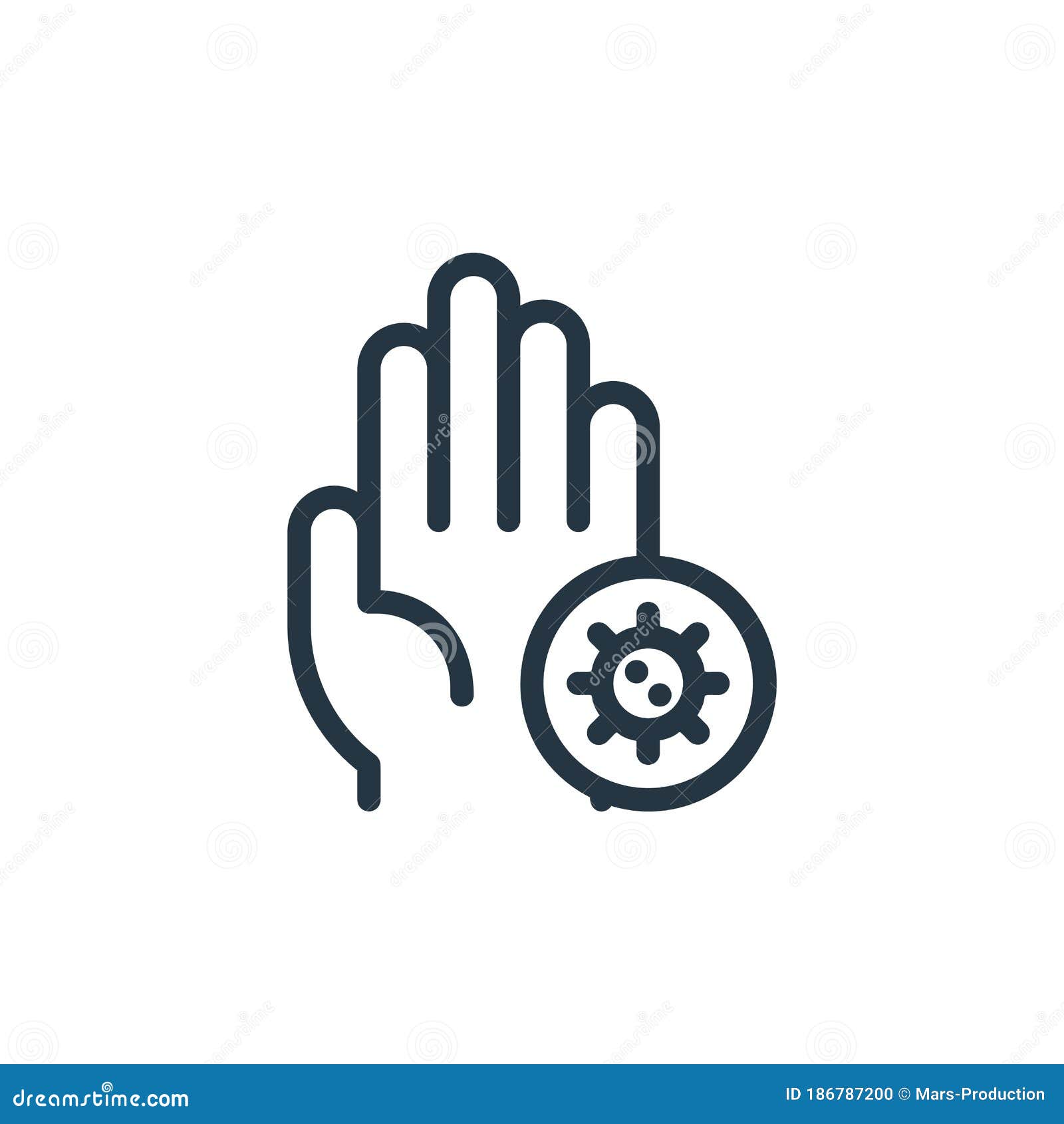 Hand Vector Icon. Hand Editable Stroke. Hand Linear Symbol for Use on ...