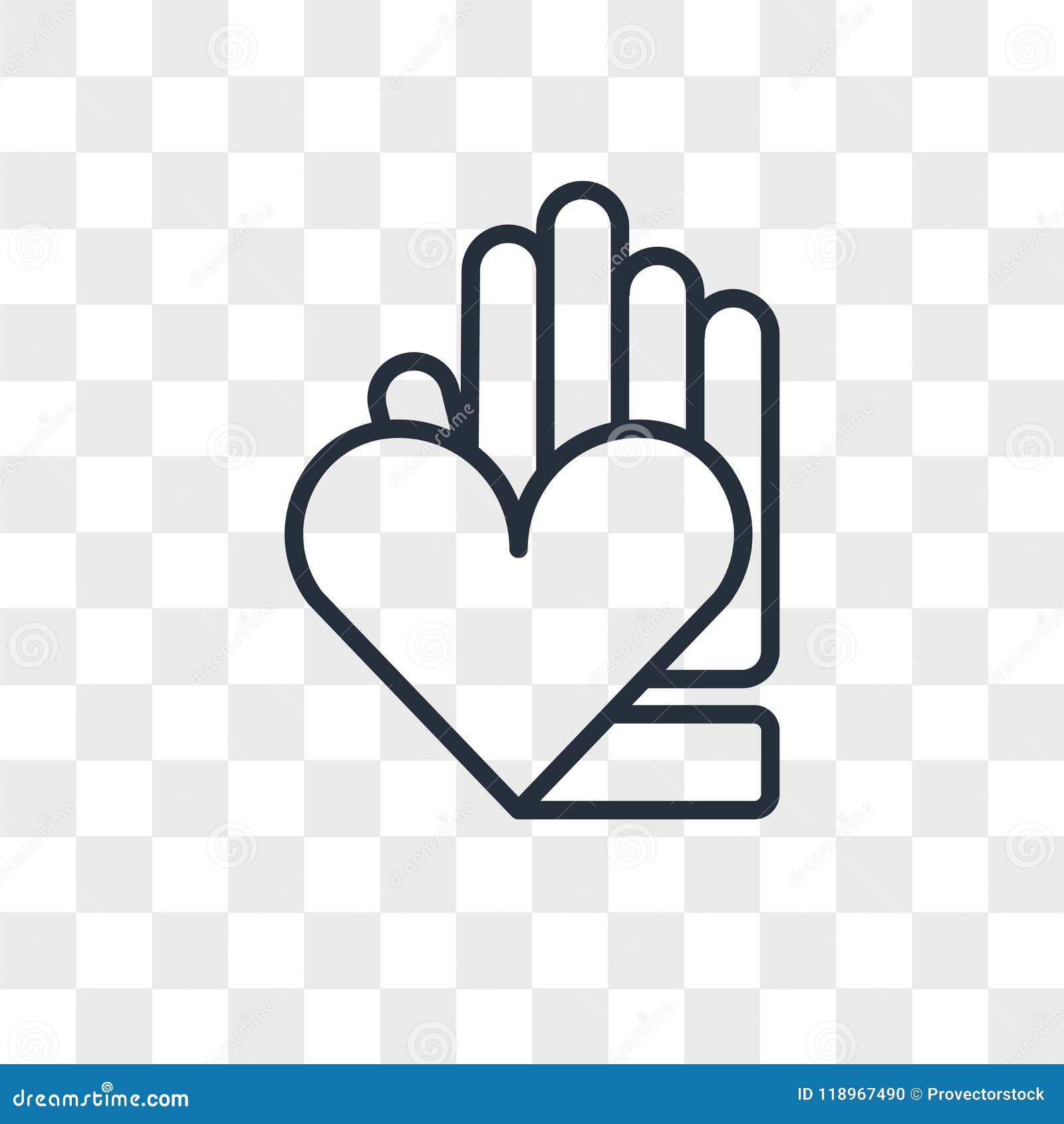 Hand Vector Icon Isolated on Transparent Background, Hand Logo Design ...