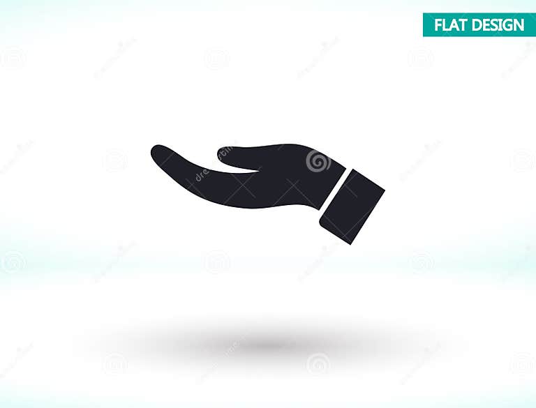 Hand Vector Icon , Lorem Ipsum Flat Design Stock Illustration ...