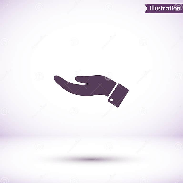 Hand Vector Icon , Lorem Ipsum Flat Design Stock Illustration ...