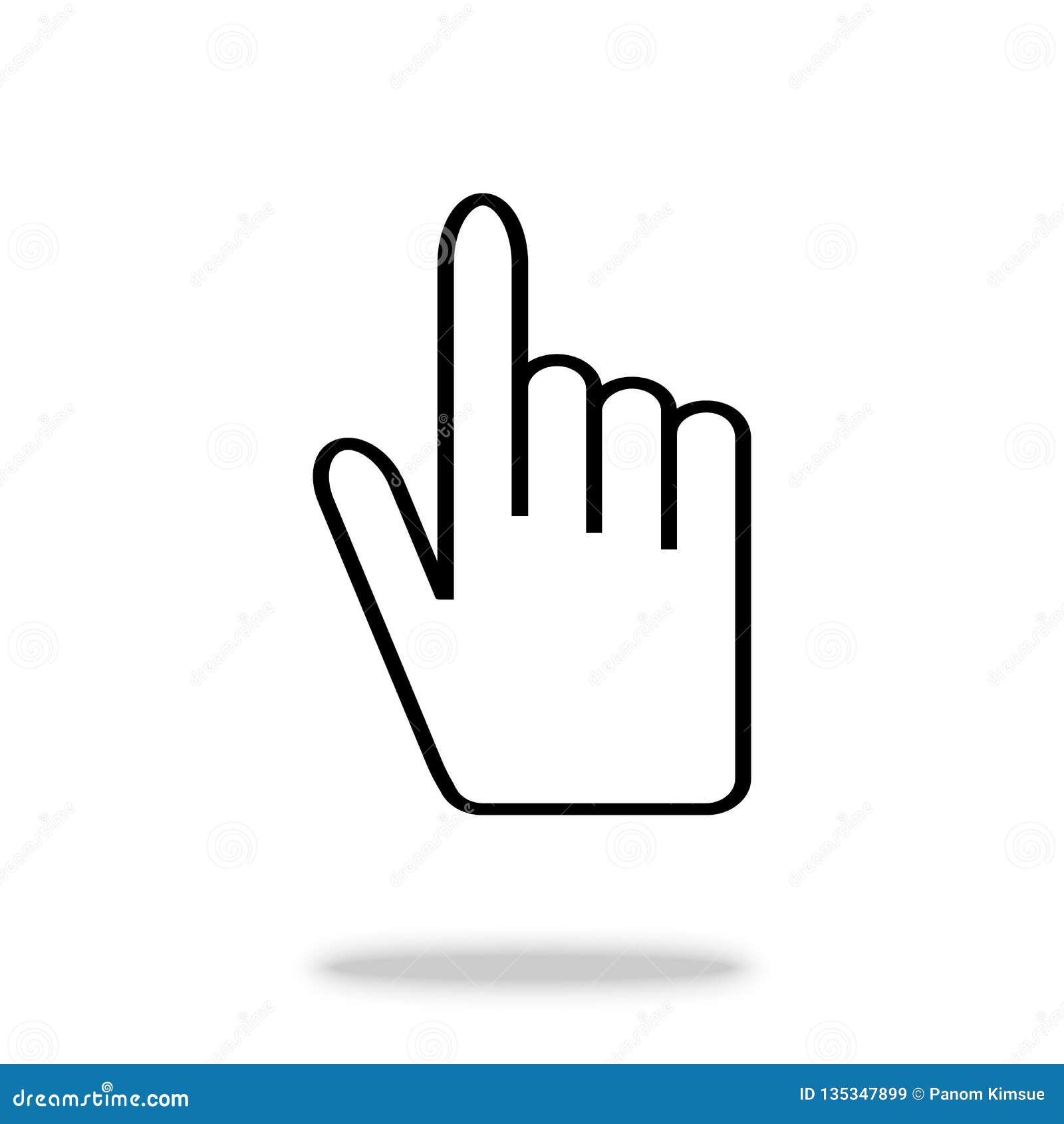 Hand Vector Icon. for Your Web Site Design, Logo, App, UI Stock Vector ...
