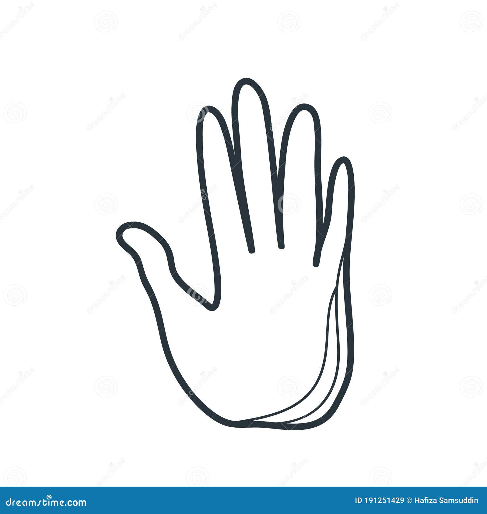 Hand. Vector Illustration Decorative Design Stock Vector - Illustration ...