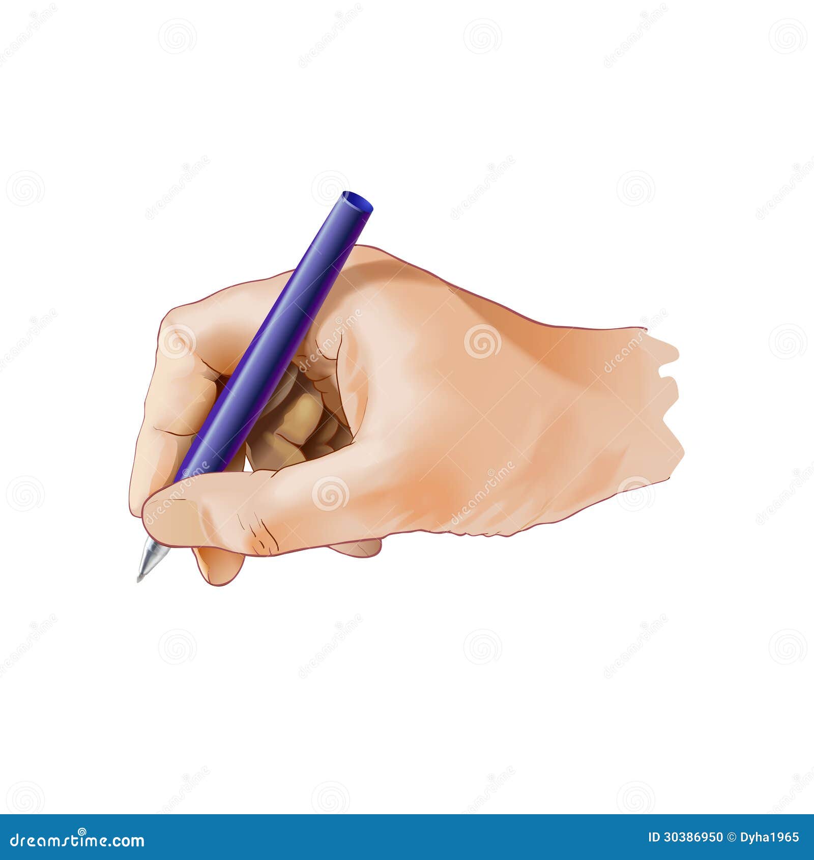 Hand stock vector. Illustration of figure, clip, writer - 30386950