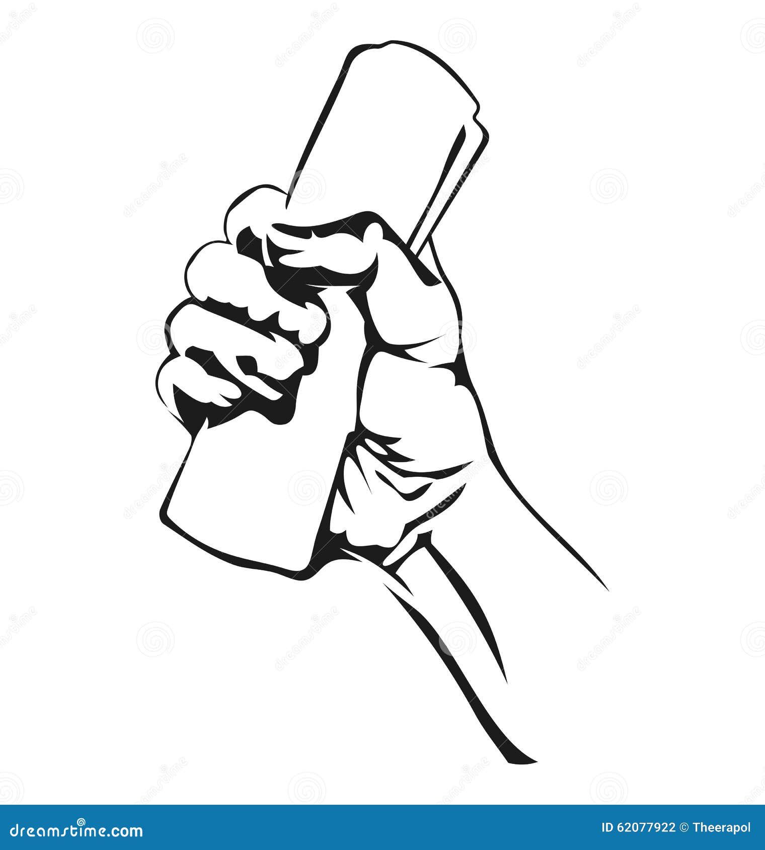 Hand stock illustration. Illustration of design, hand - 62077922