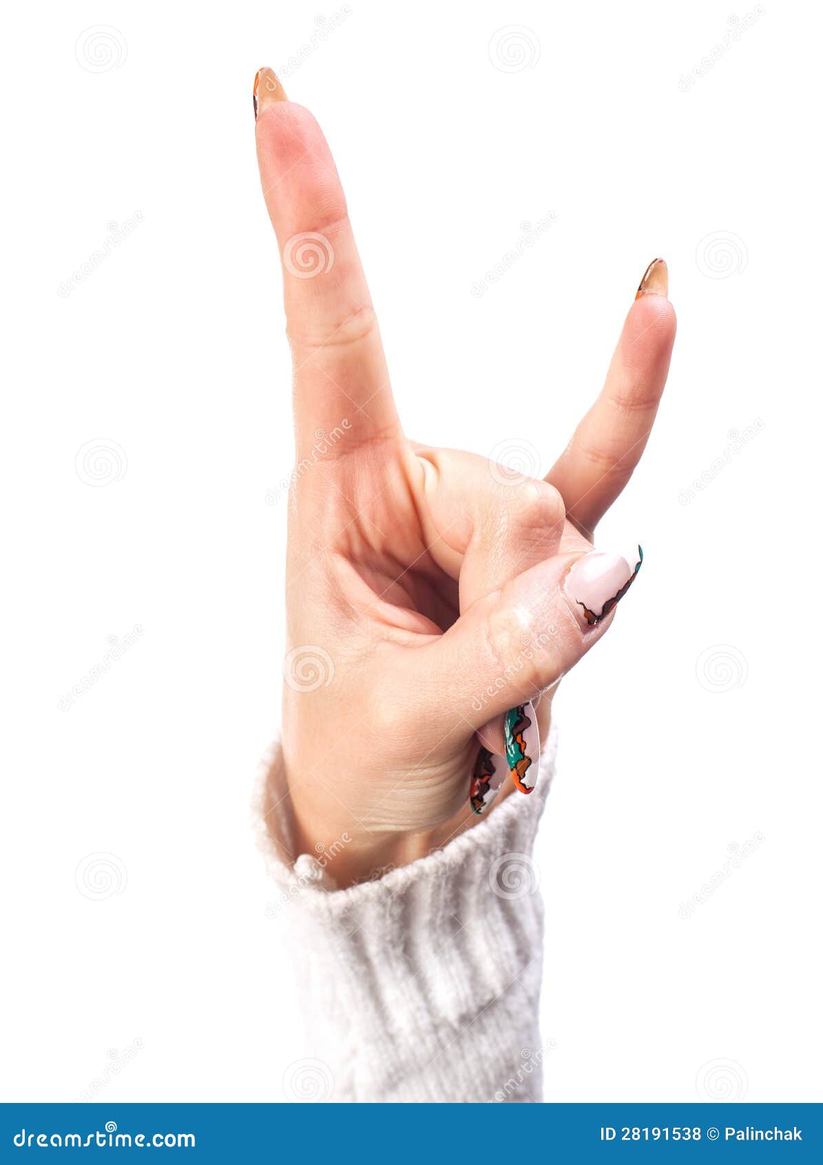 Hand victory sign stock photo. Image of hand, gesturing - 28191538