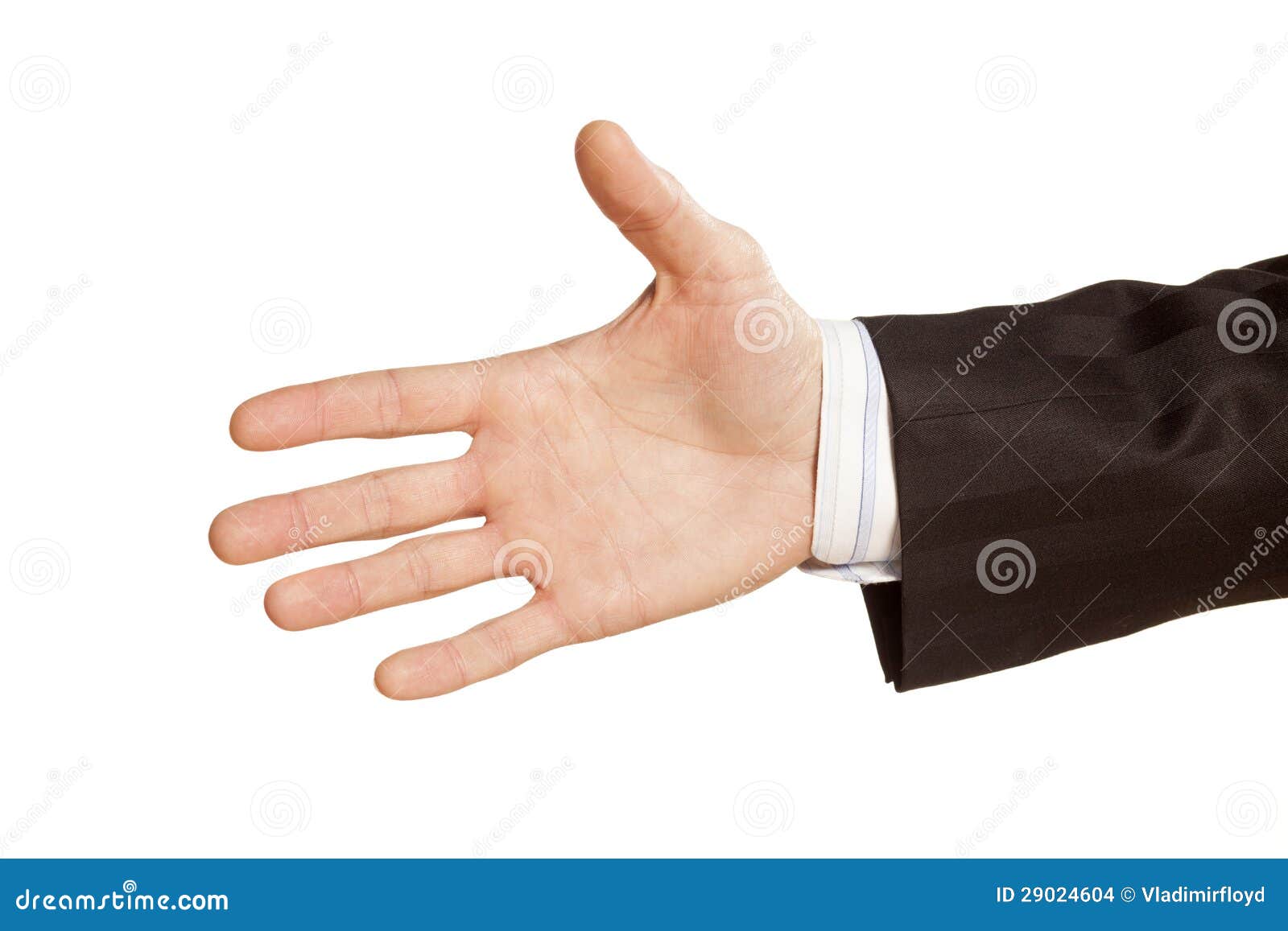 Hand voor een handdruk stock foto. Image of overbrugging - 29024604