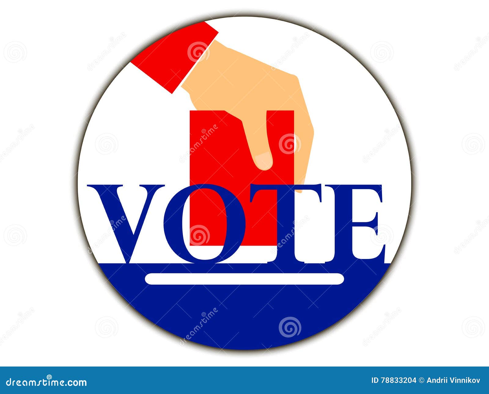 Hand with Voting Ballot. Vote. Vector. Stock Vector - Illustration of ...