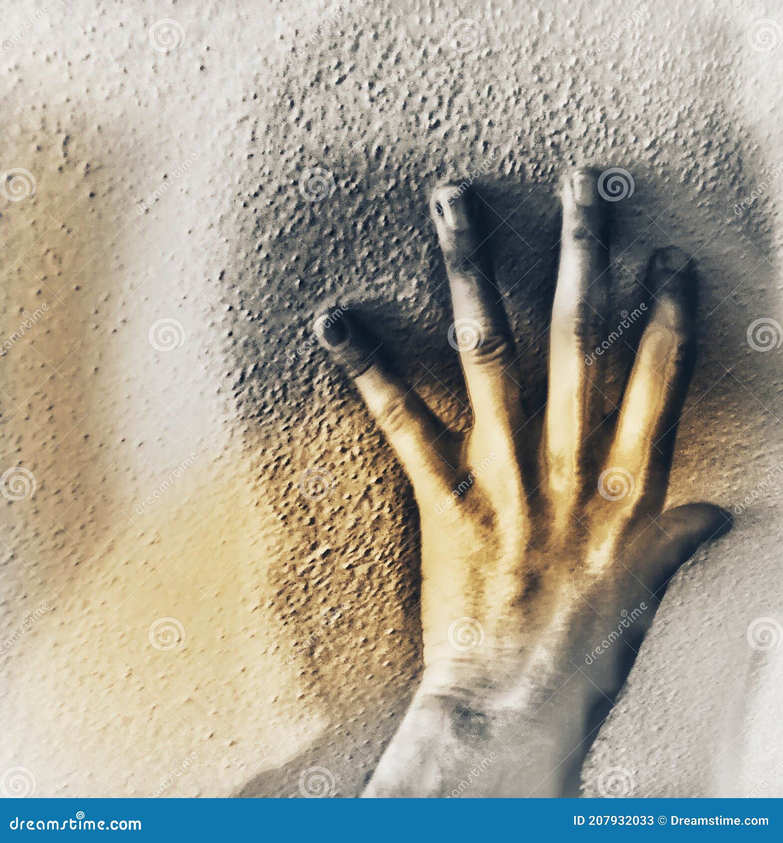 Hand on the Wall.. Making Shadows..on the Head Stock Image - Image of ...