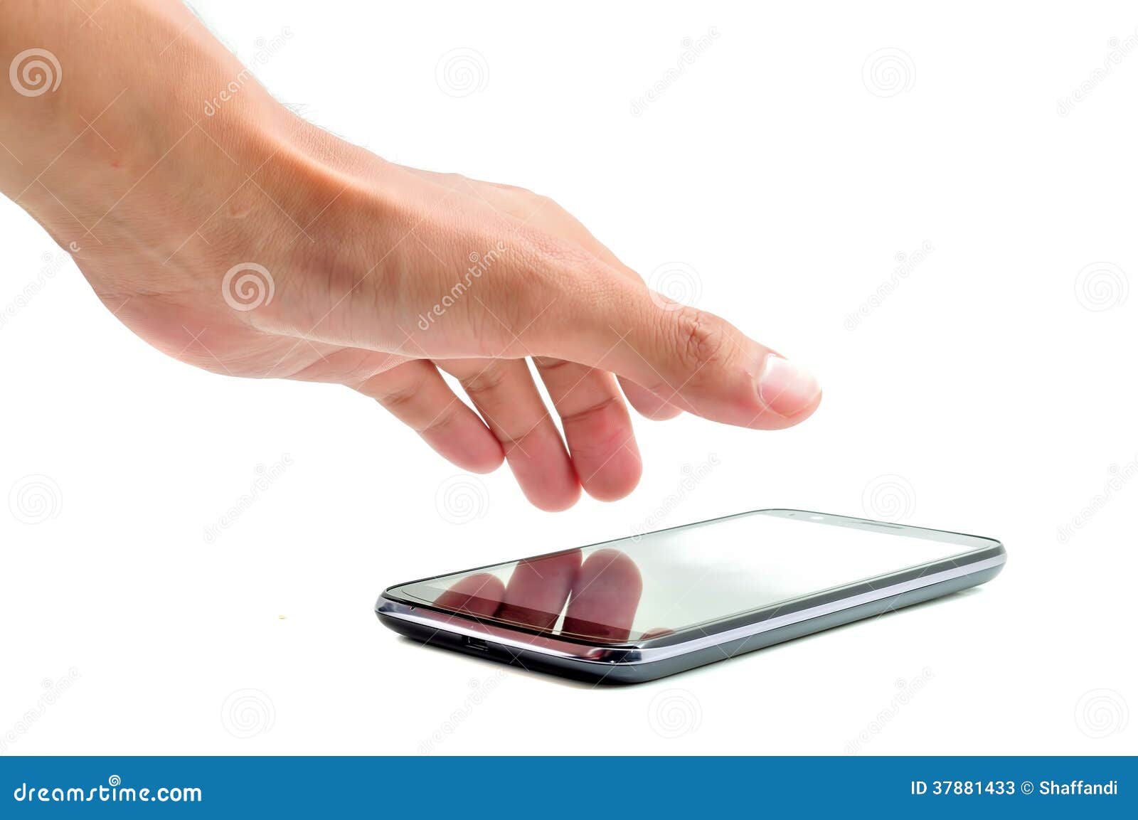 Hand Want To Take Handphone Stock Image - Image of isolated, photoshoot ...