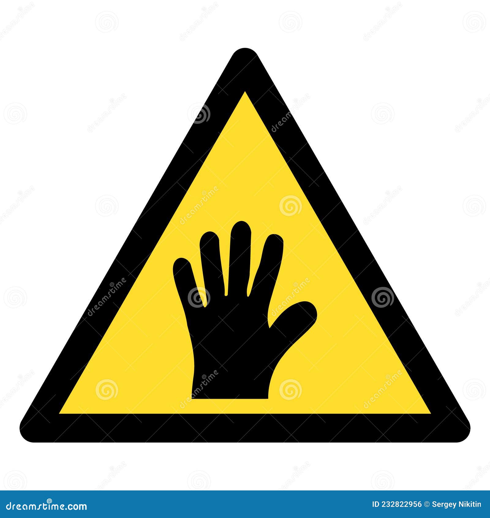 Hand Warning Sign Royalty-Free Stock Photo | CartoonDealer.com #53024769
