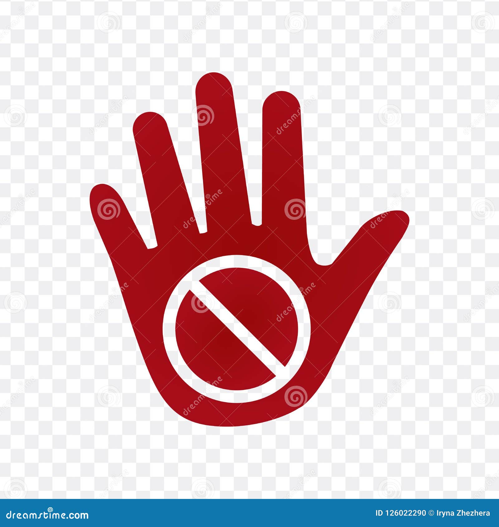 Hand Warning Sign Royalty-Free Stock Photo | CartoonDealer.com #53024769