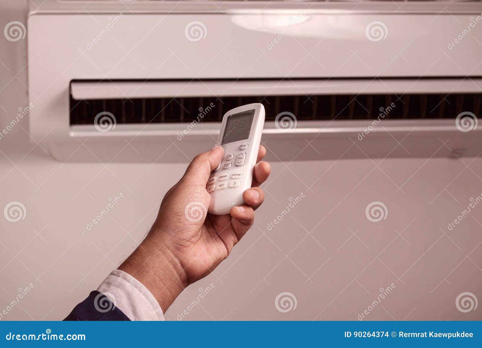 Hand Was Pressing the Remote Control. Stock Photo - Image of retro ...