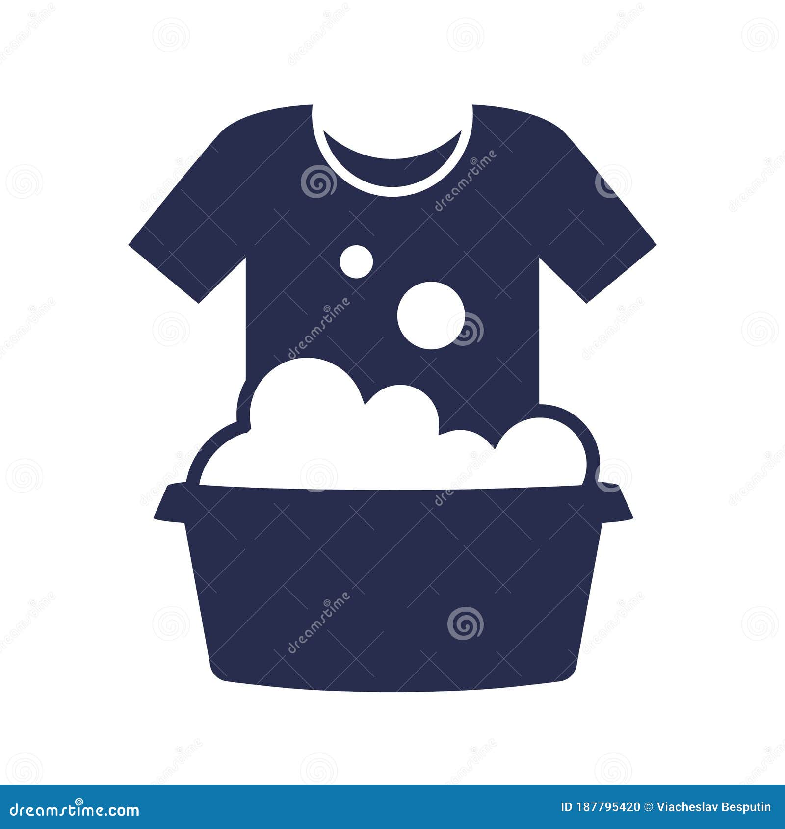 How To Wash Clothes Step-by-step Guide For Housewife Vector ...