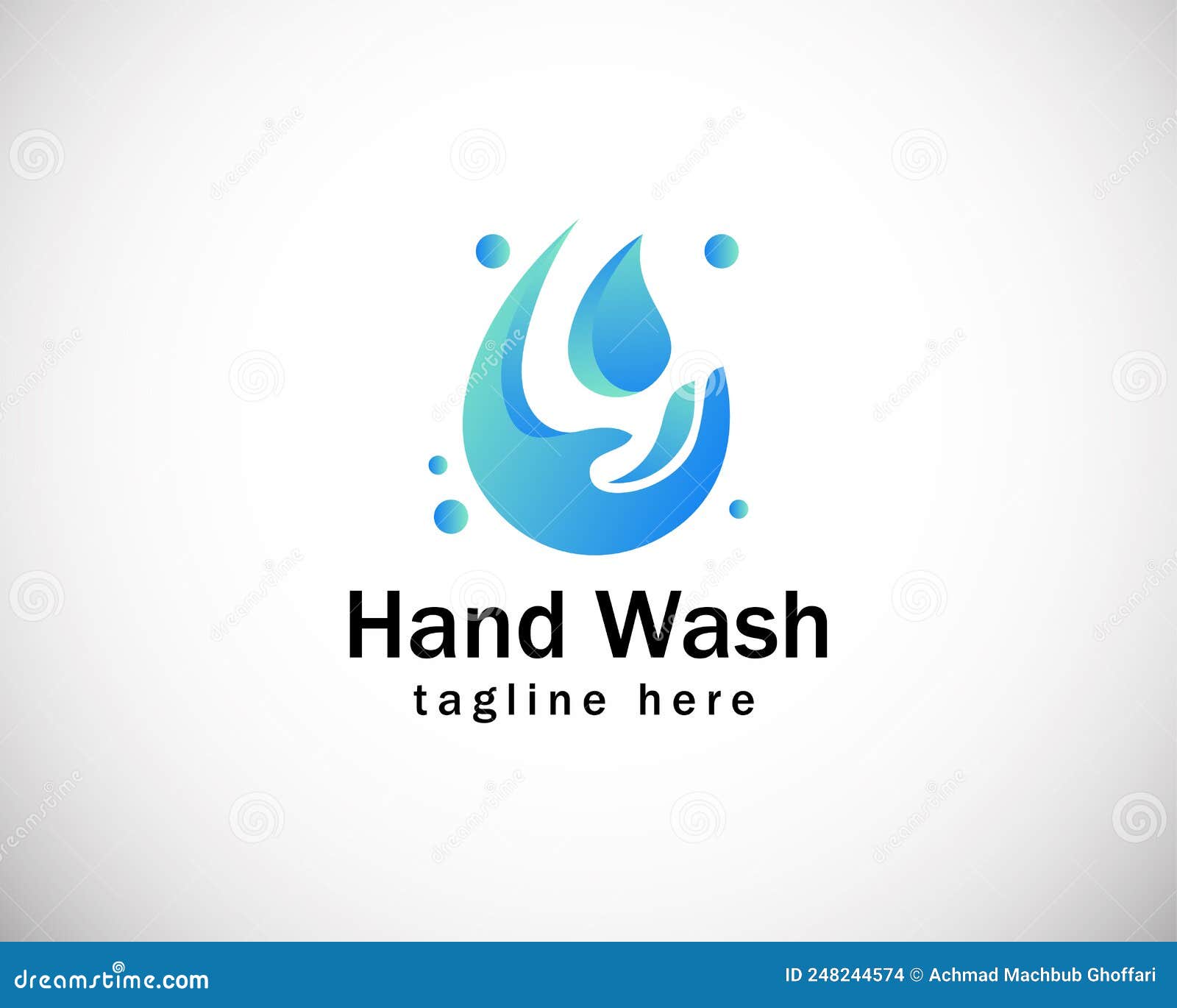 Hand Wash Logo Creative Design Water Drop Care Soap Stock Illustration ...