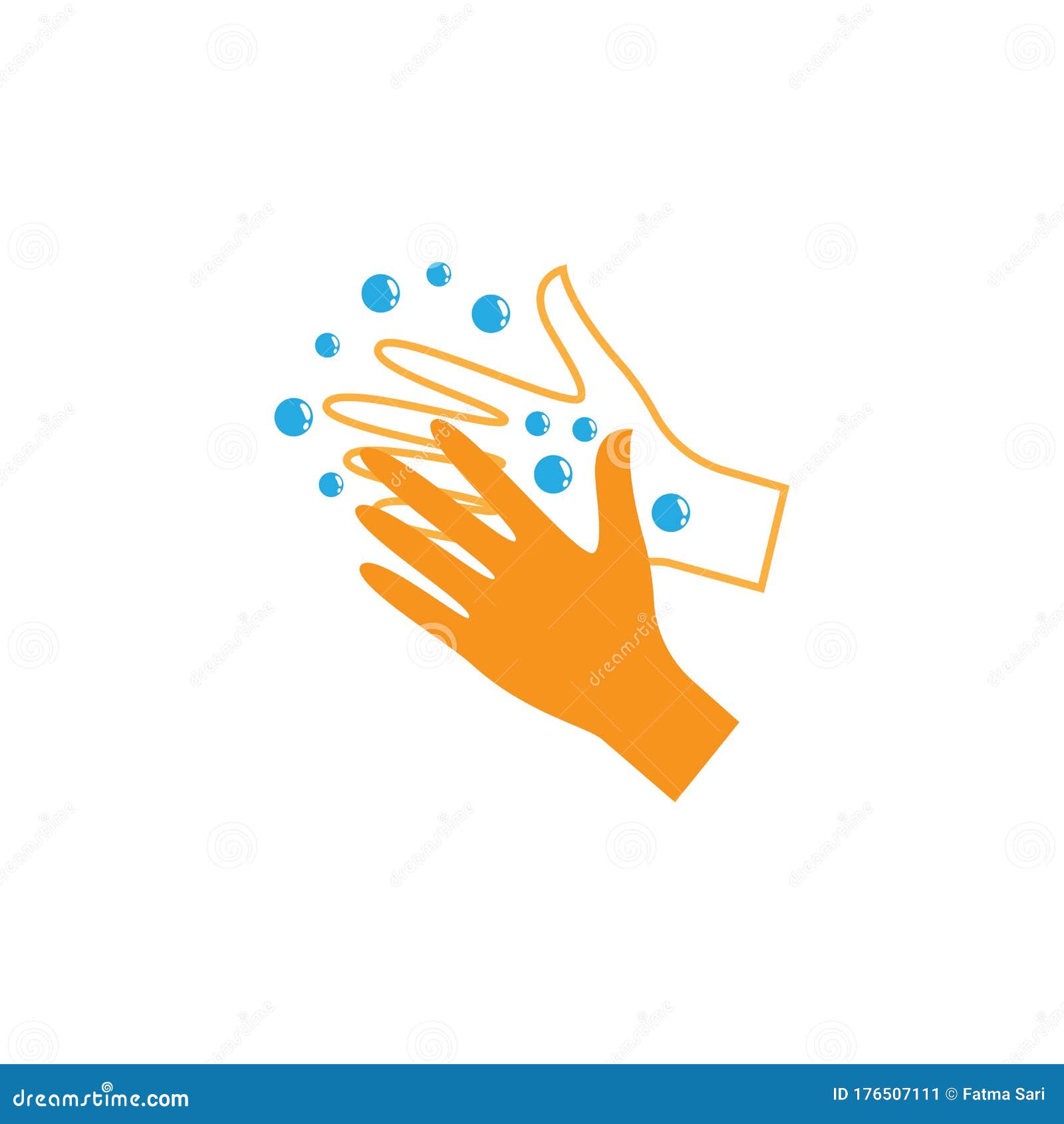Hand wash logo template stock vector. Illustration of medical - 176507111