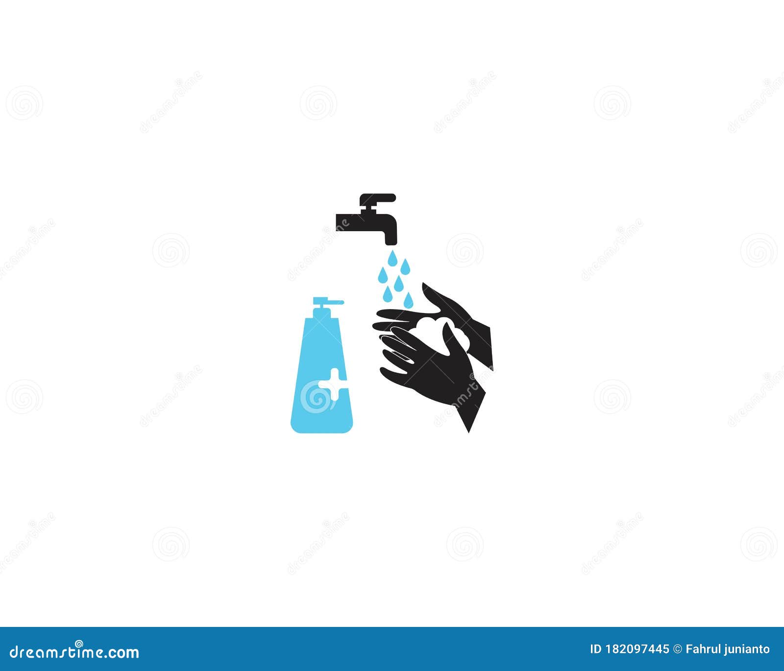 Hand Wash Logo Template Vector Illustration Stock Illustration ...