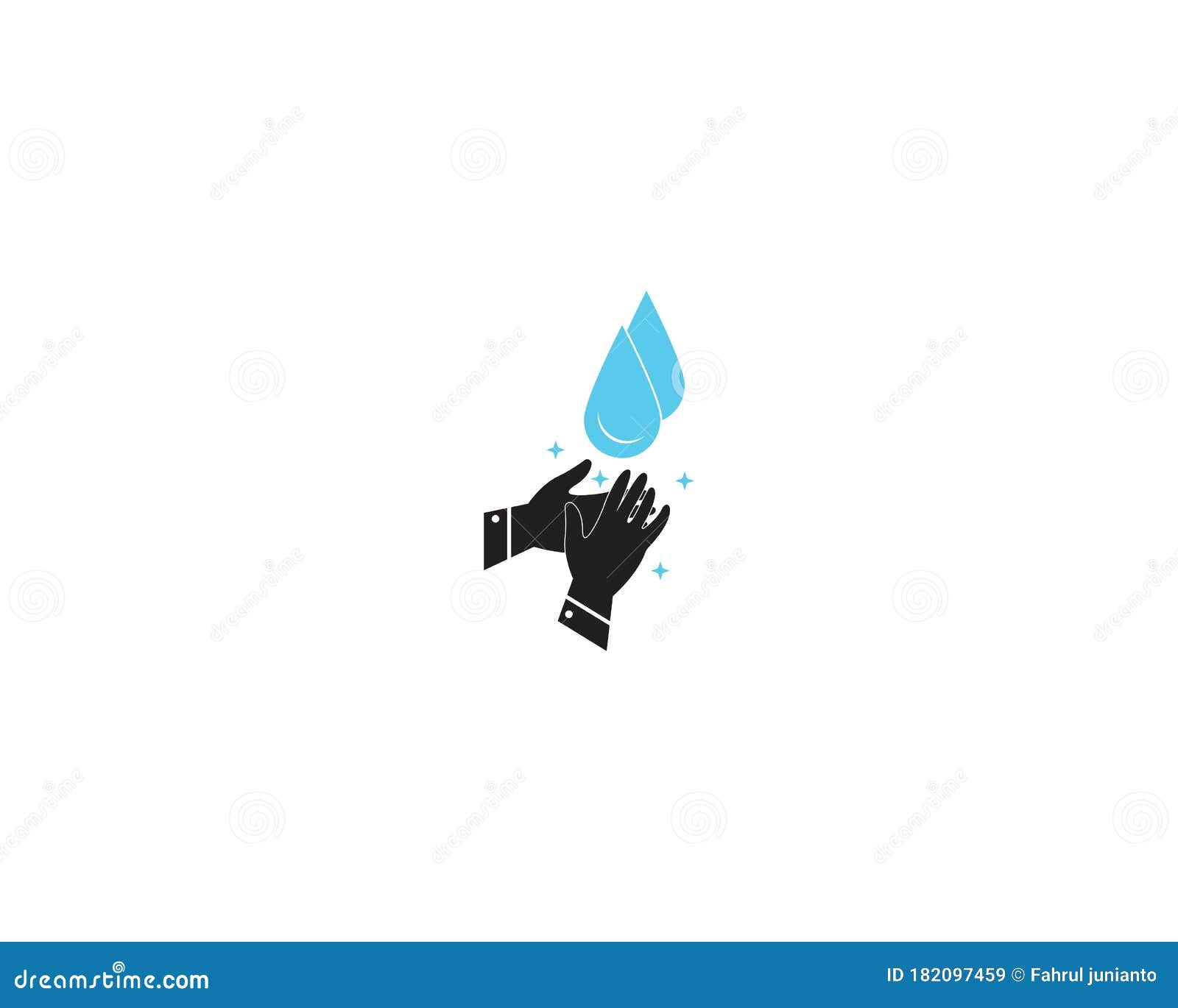 Hand Wash Logo Template Vector Illustration Stock Illustration ...