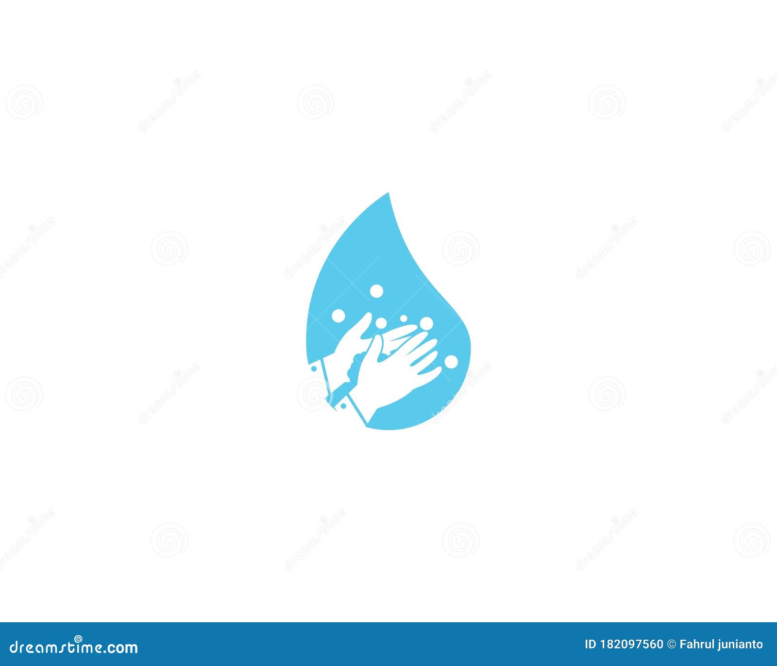 Hand Wash Logo Template Vector Illustration Stock Illustration ...