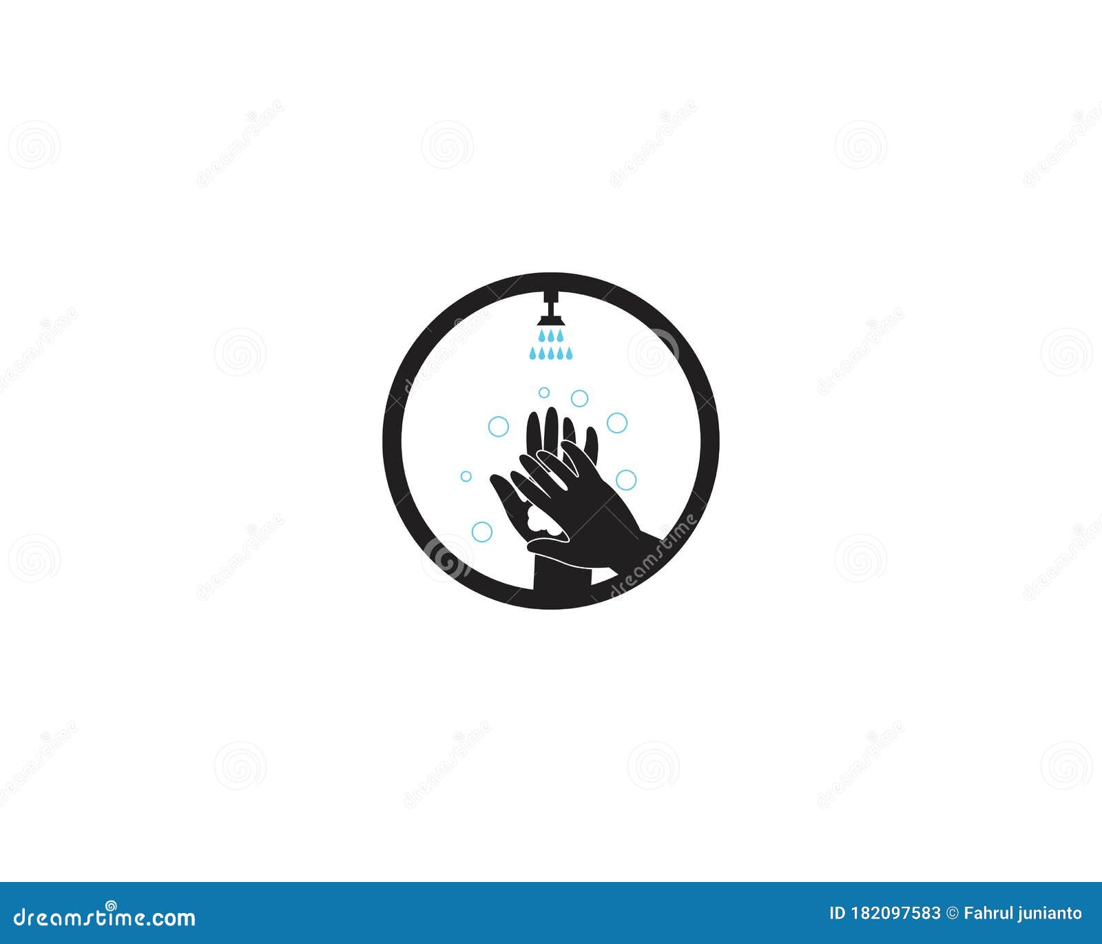 Hand Wash Logo Template Vector Illustration Stock Illustration ...