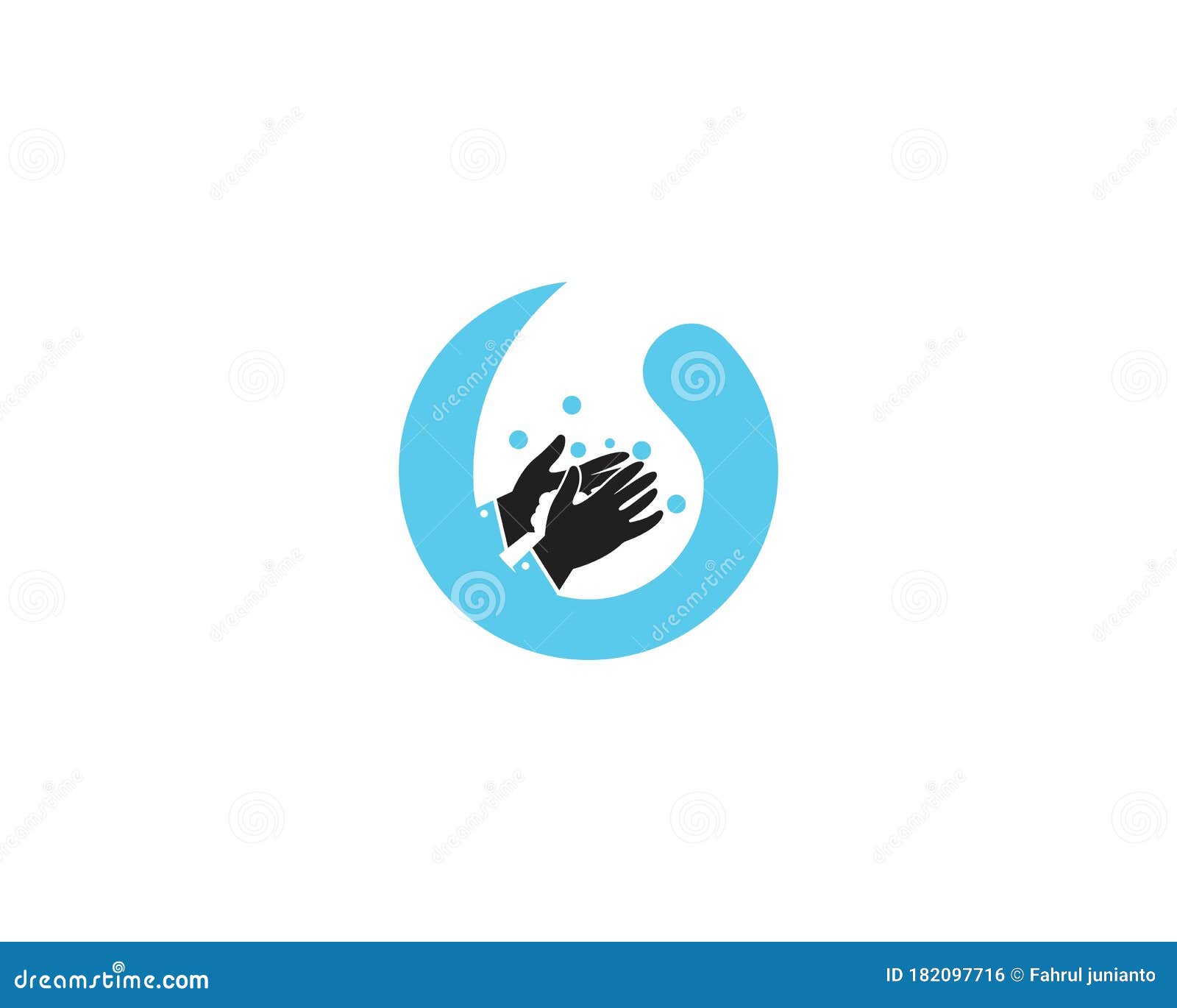 Hand Wash Logo Template Vector Illustration Stock Illustration ...