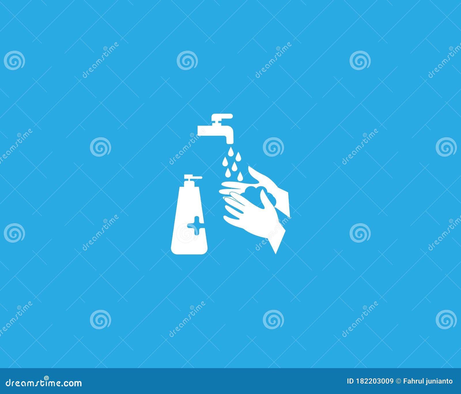 Hand Wash Logo Template Vector Illustration Stock Illustration ...
