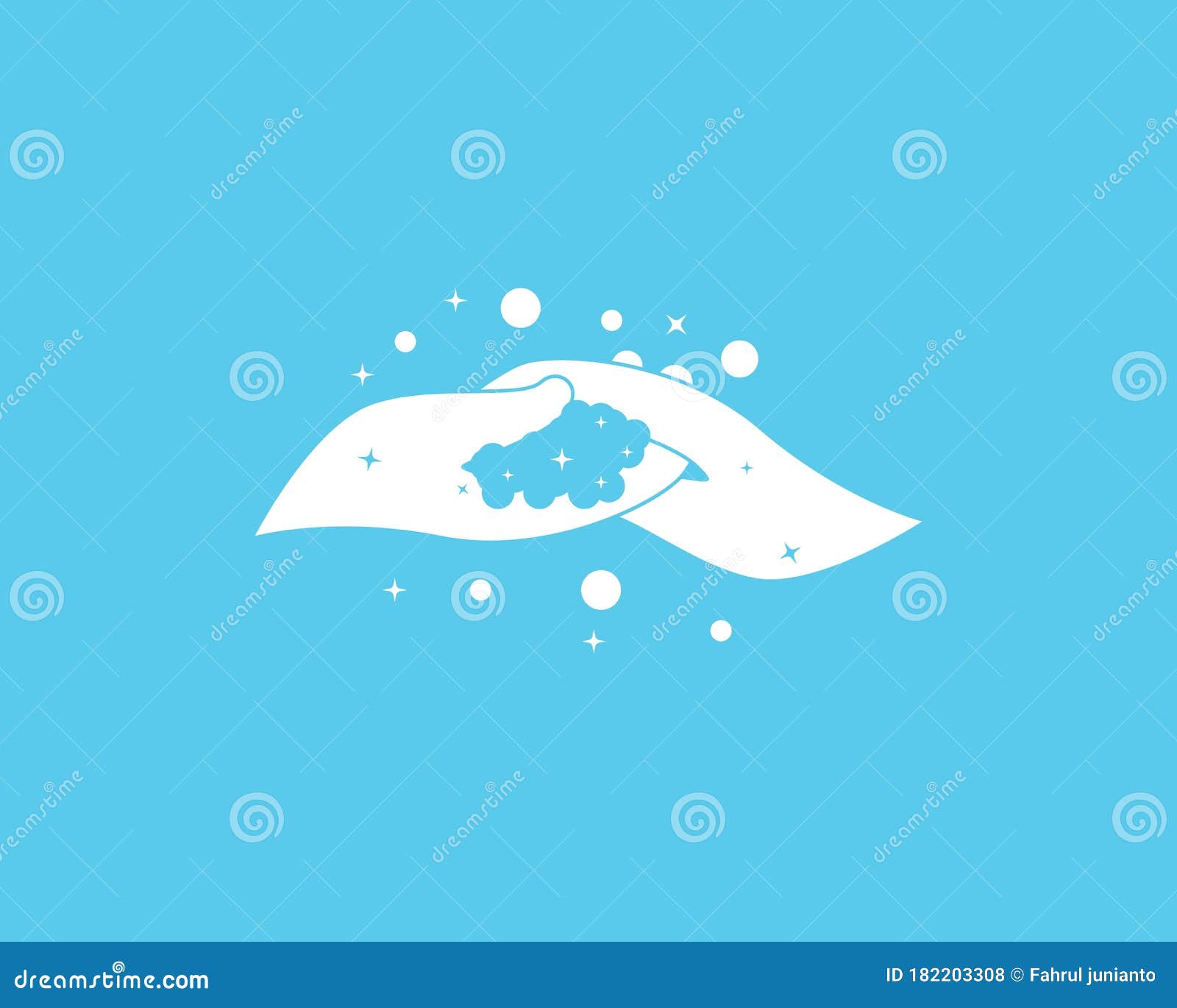 Hand Wash Logo Template Vector Illustration Stock Illustration ...