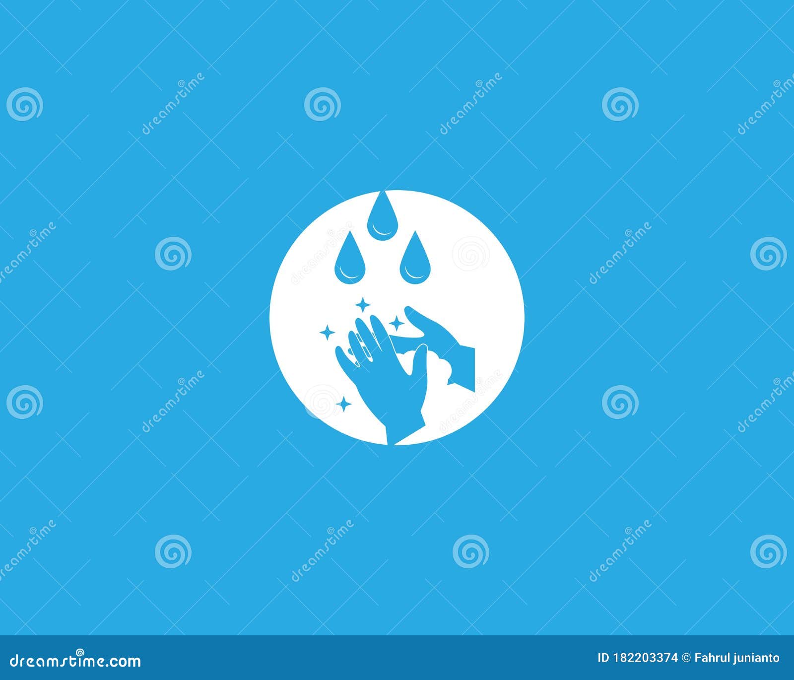 Hand Wash Logo Template Vector Illustration Stock Illustration ...