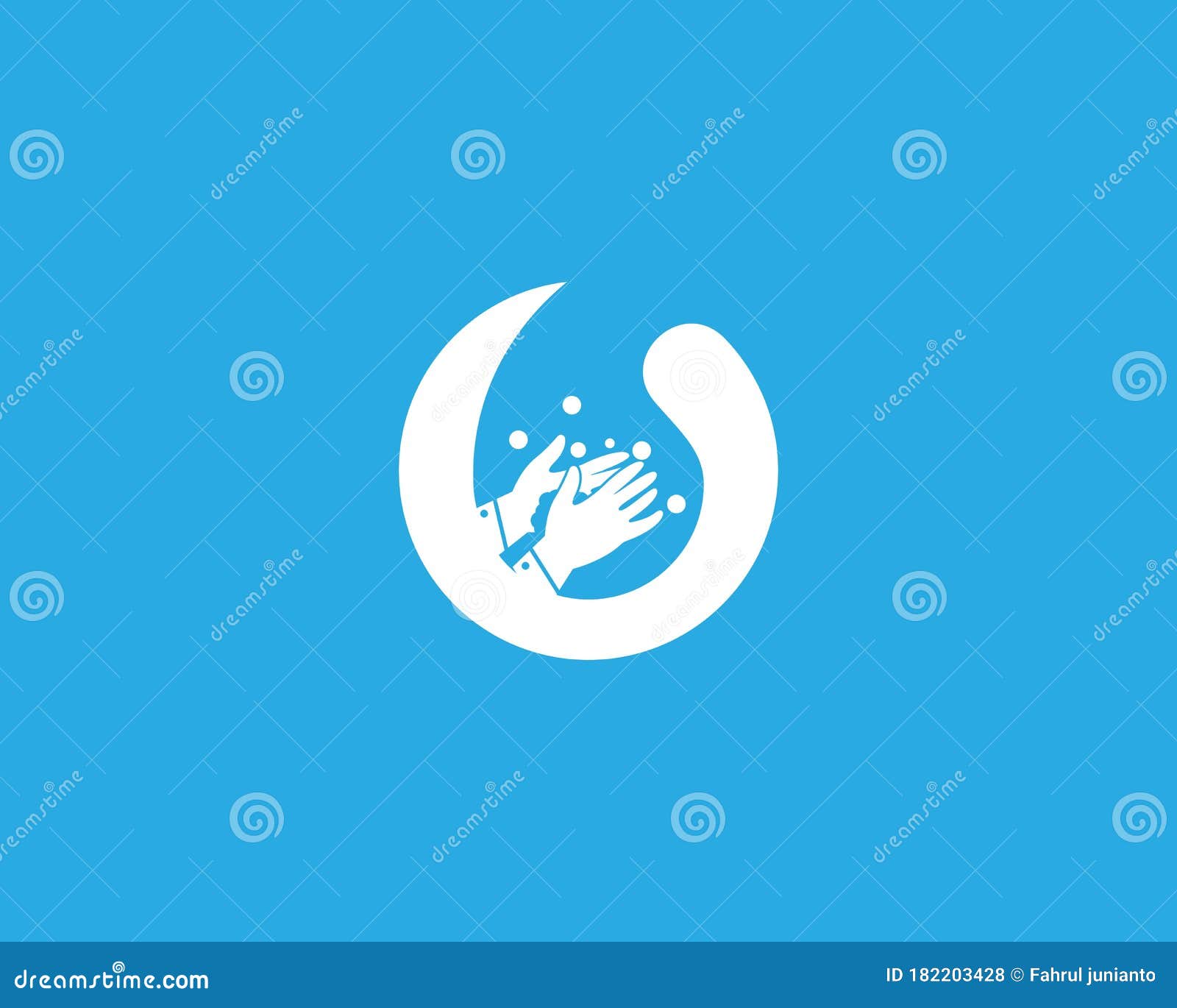 Hand Wash Logo Template Vector Illustration Stock Illustration ...