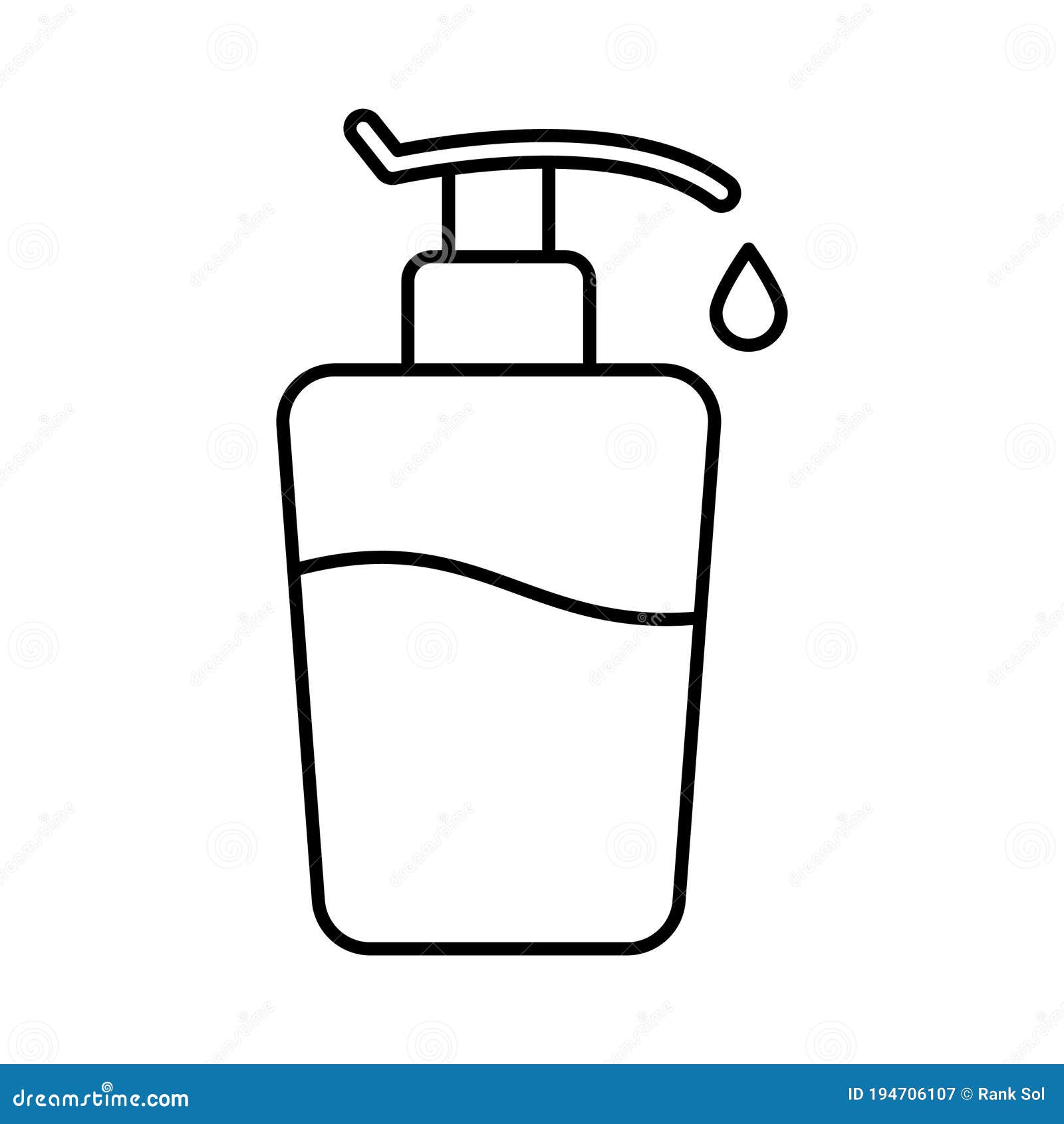 Hand Wash Outline Vector Icon Which Can Easily Modify or Edit Stock ...