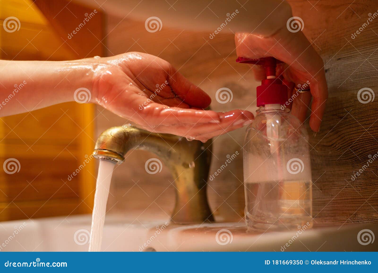 Hand Wash with Soap, Cleanliness and Hygiene Stock Photo - Image of ...
