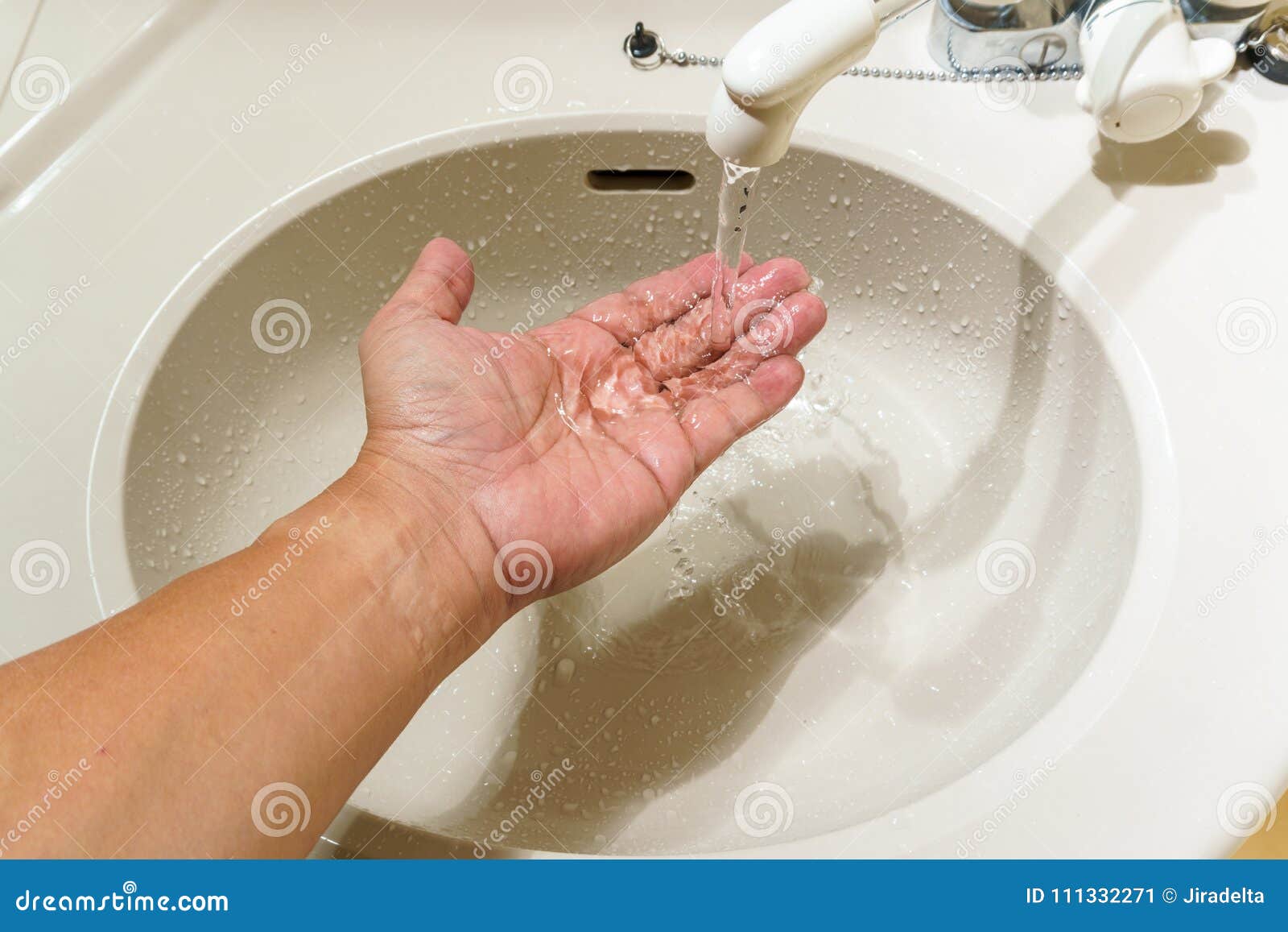 Hand wash in basin stock image. Image of health, washing - 111332271